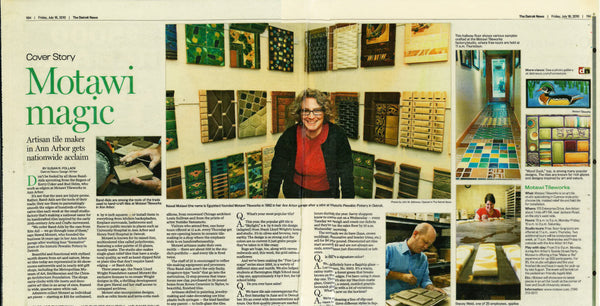 The Detroit News: Motawi Magic – Motawi Tileworks