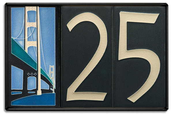 4x8 House Number Frame (Holds Three Tiles) – Motawi Tileworks