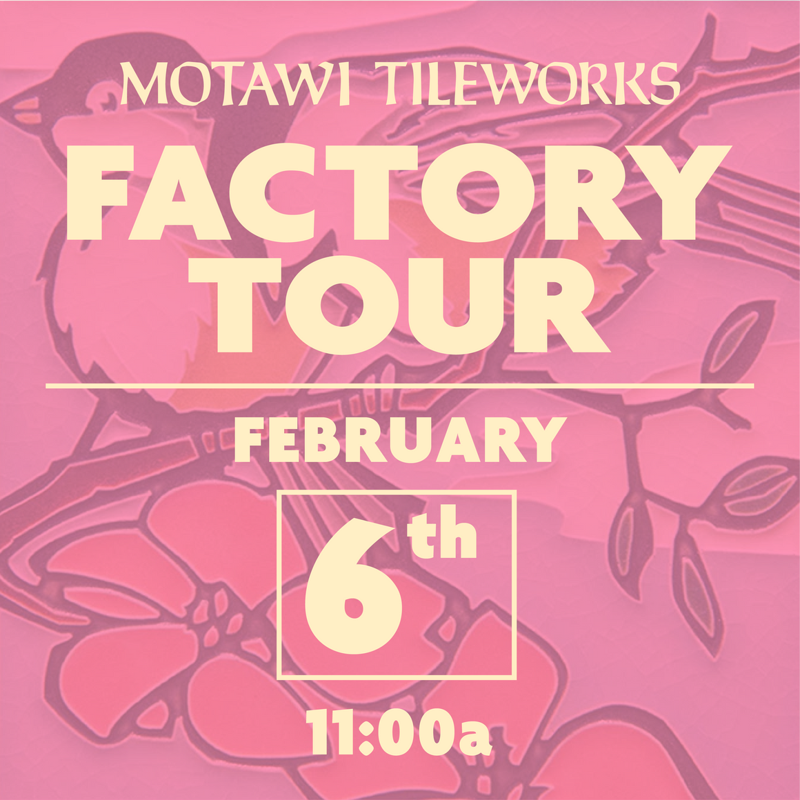 Friday Factory Tour | February 6 – Motawi Tileworks