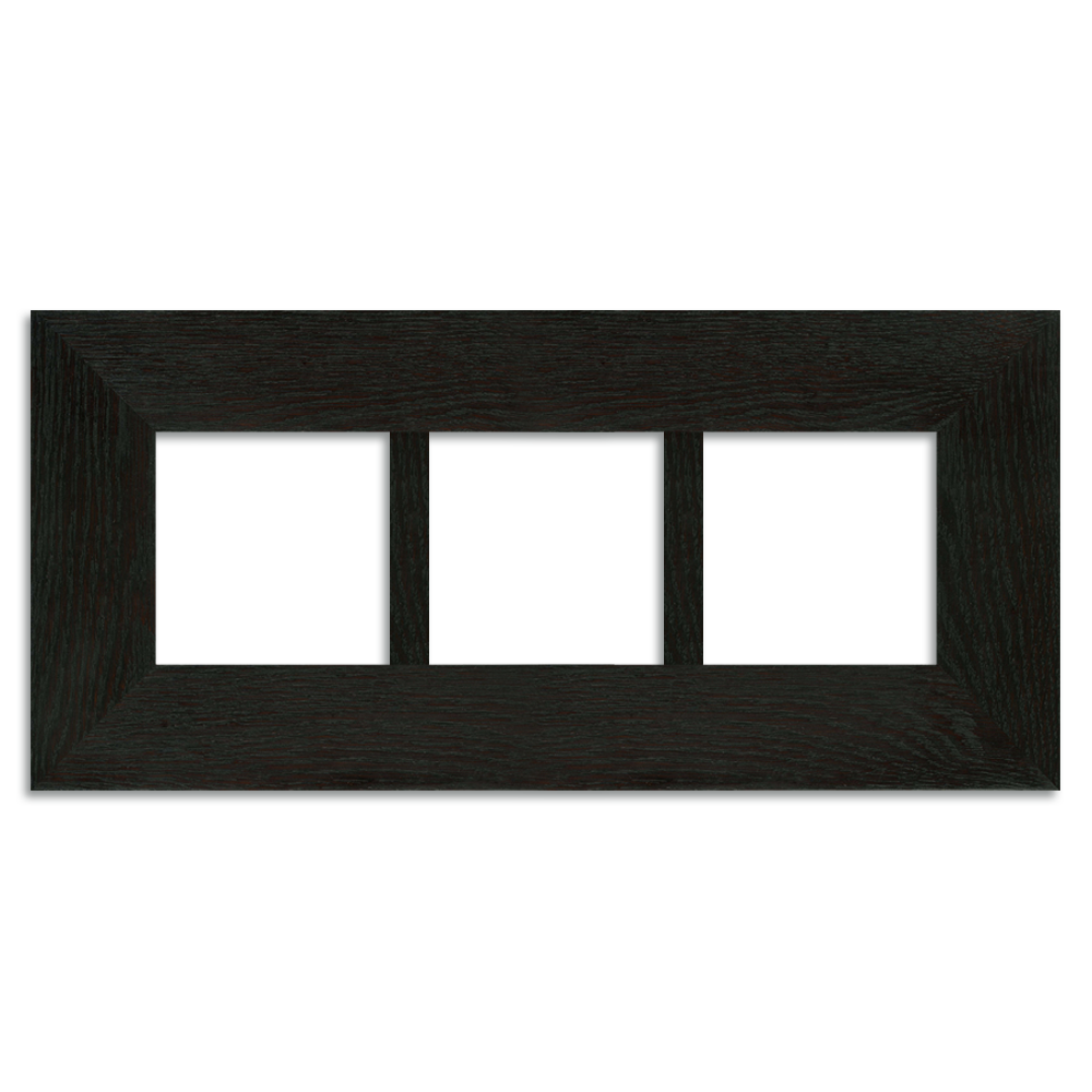 4x4 Triple Frame - Ebony | Motawi Tileworks