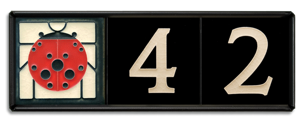 4x4 House Number Frame (Holds Three Tiles) – Motawi Tileworks