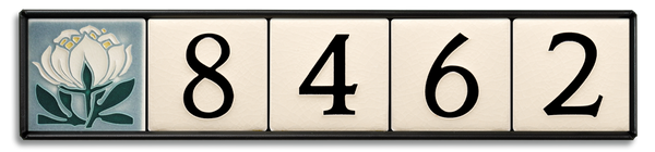 4x4 House Number Frame (Holds Five Tiles) – Motawi Tileworks