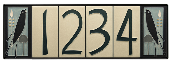 4x8 House Number Frame (Holds Six Tiles) | Motawi Tileworks