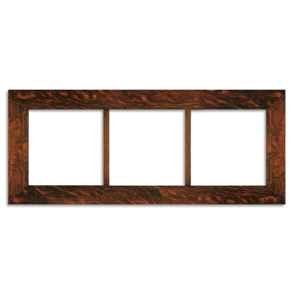 8x8 Triple Frame - Oak | Motawi Tileworks